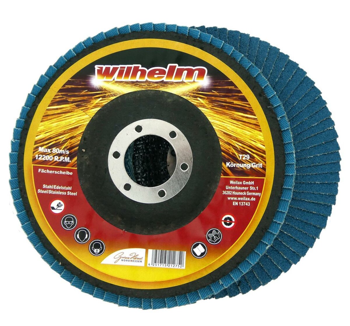 20 x Fächerscheiben ZA40, 19,29