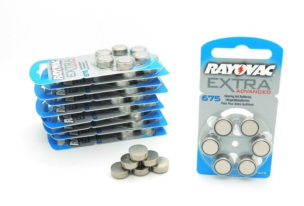 30 x Hörgerätebatterien Typ 675 blau Rayovac Extra Advanced, 8,09