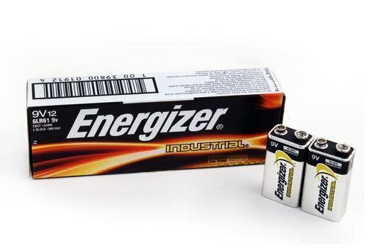 12 x Energizer INDUSTRIAL 9V Block 6LR61 9 V Blockbatterie auch für R ...