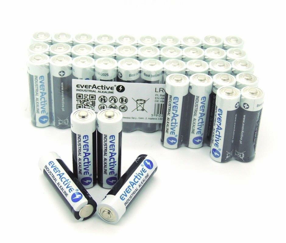 40 x AA Everactive Alkaline AA Mignon LR06, 12,99